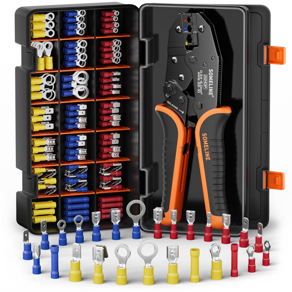 SOMELINE crimping tool set, micro connectors, ferrule terminals