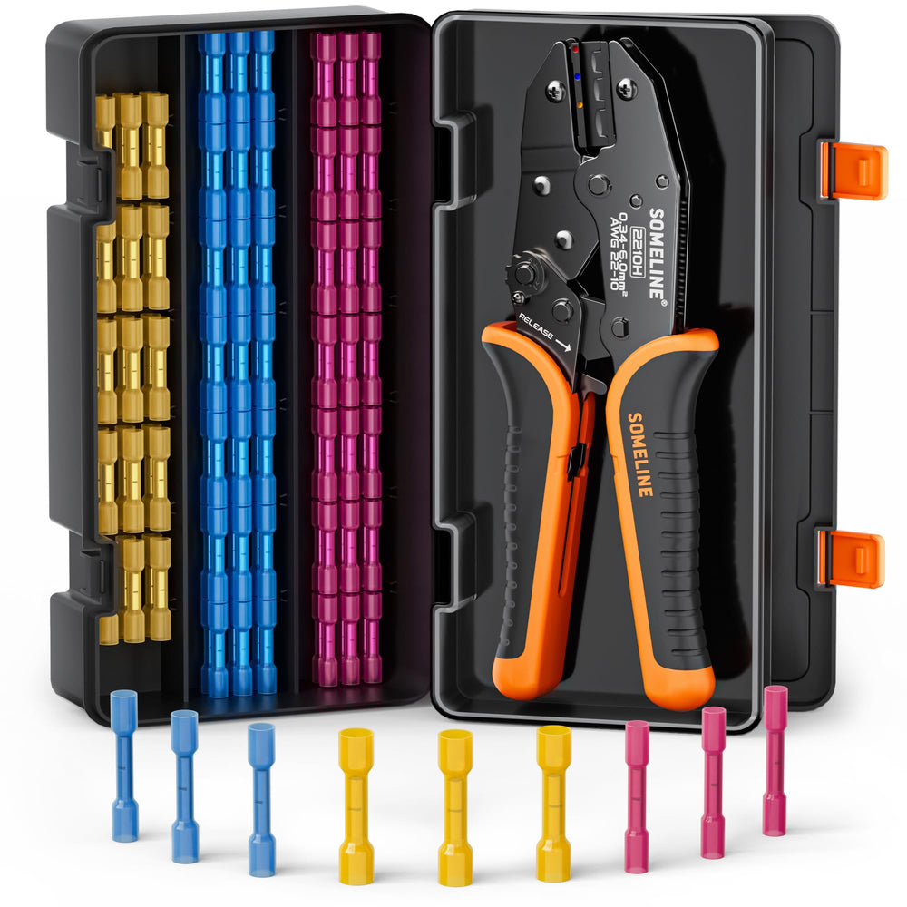 SOMELINE crimping tool set, micro connectors, ferrule terminals