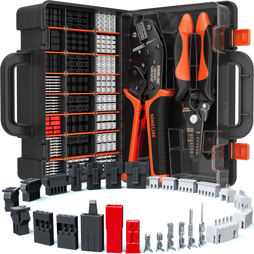 SOMELINE crimping tool set, micro connectors, ferrule terminals